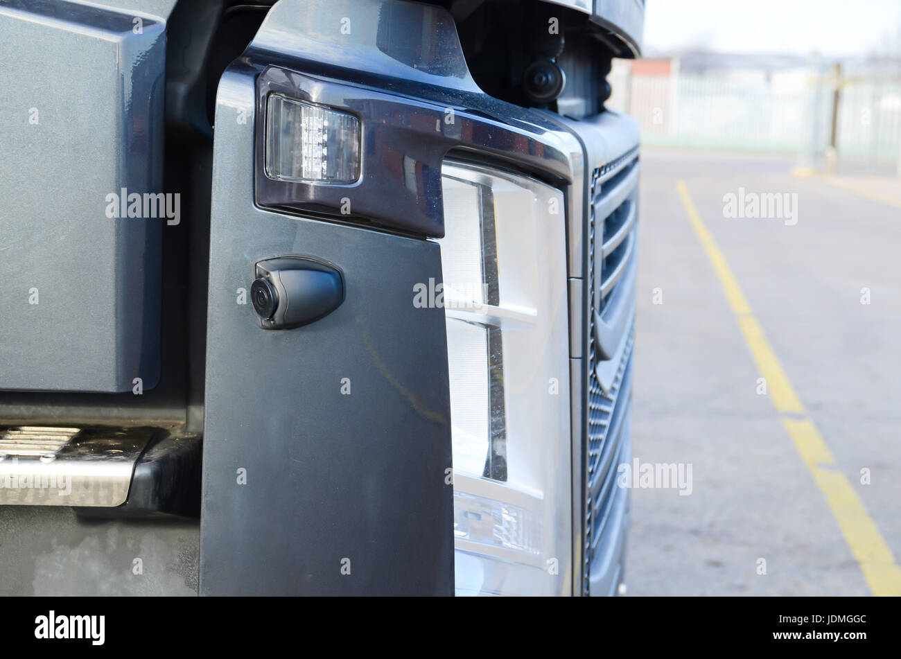 Car side camera mounted on lorry vehicle Stock Photo - Alamy