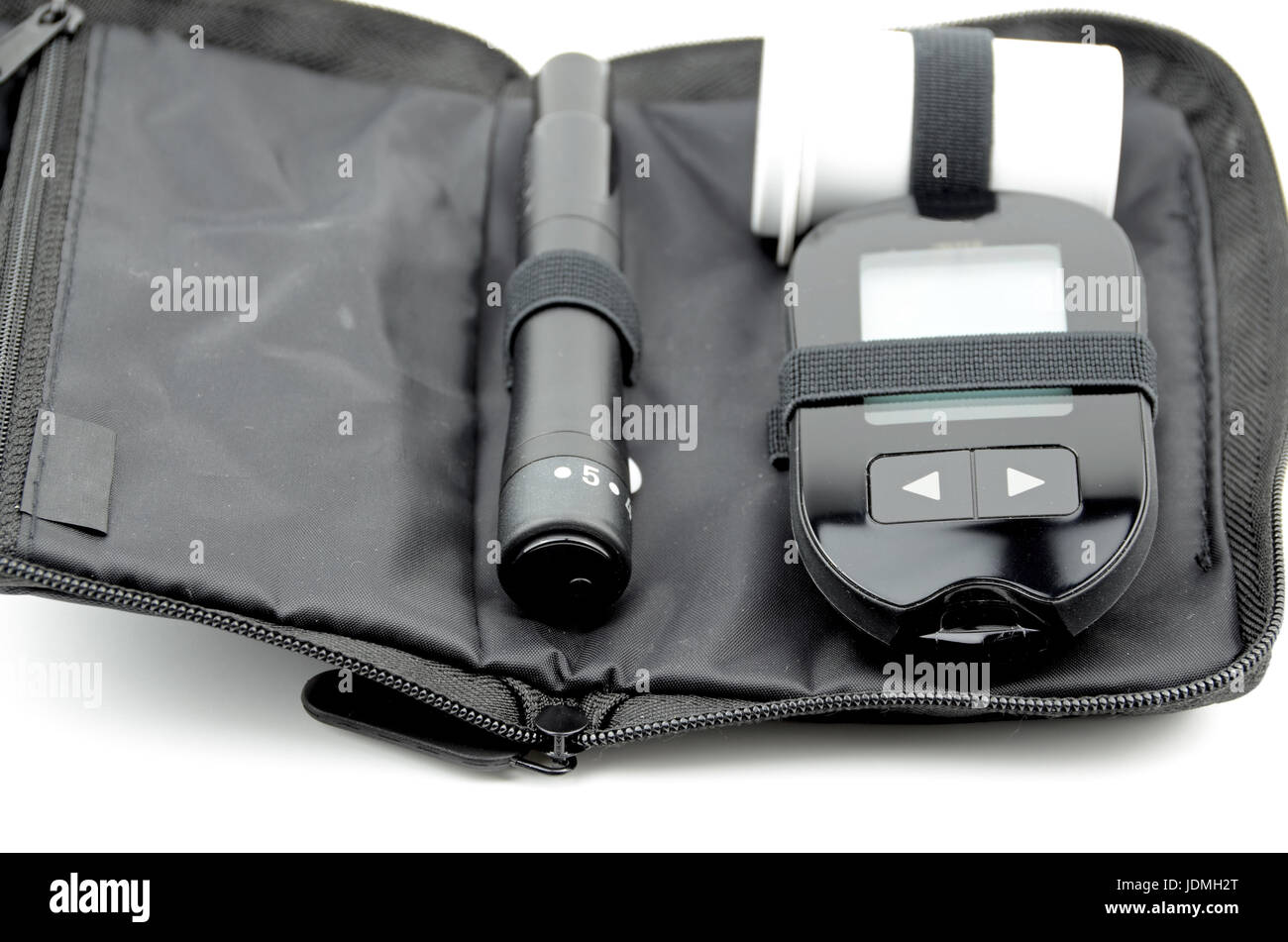 A diabetes kit in a factory container Stock Photo - Alamy