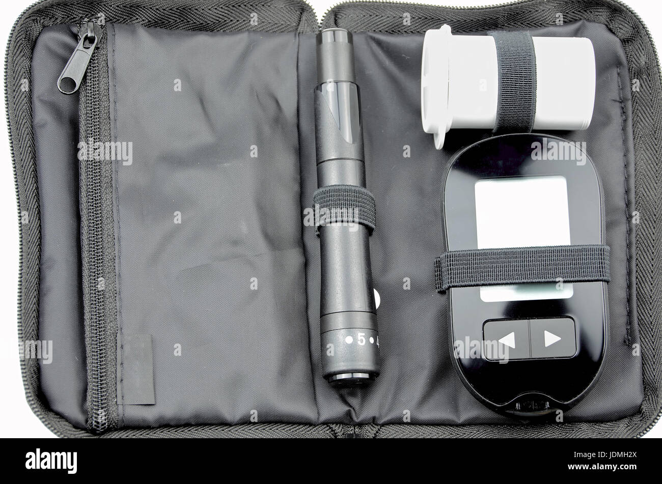 A diabetes kit in a factory container Stock Photo - Alamy