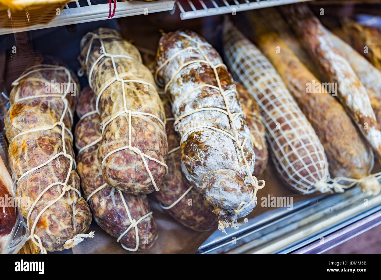 Strings of sausages hi-res stock photography and images - Alamy