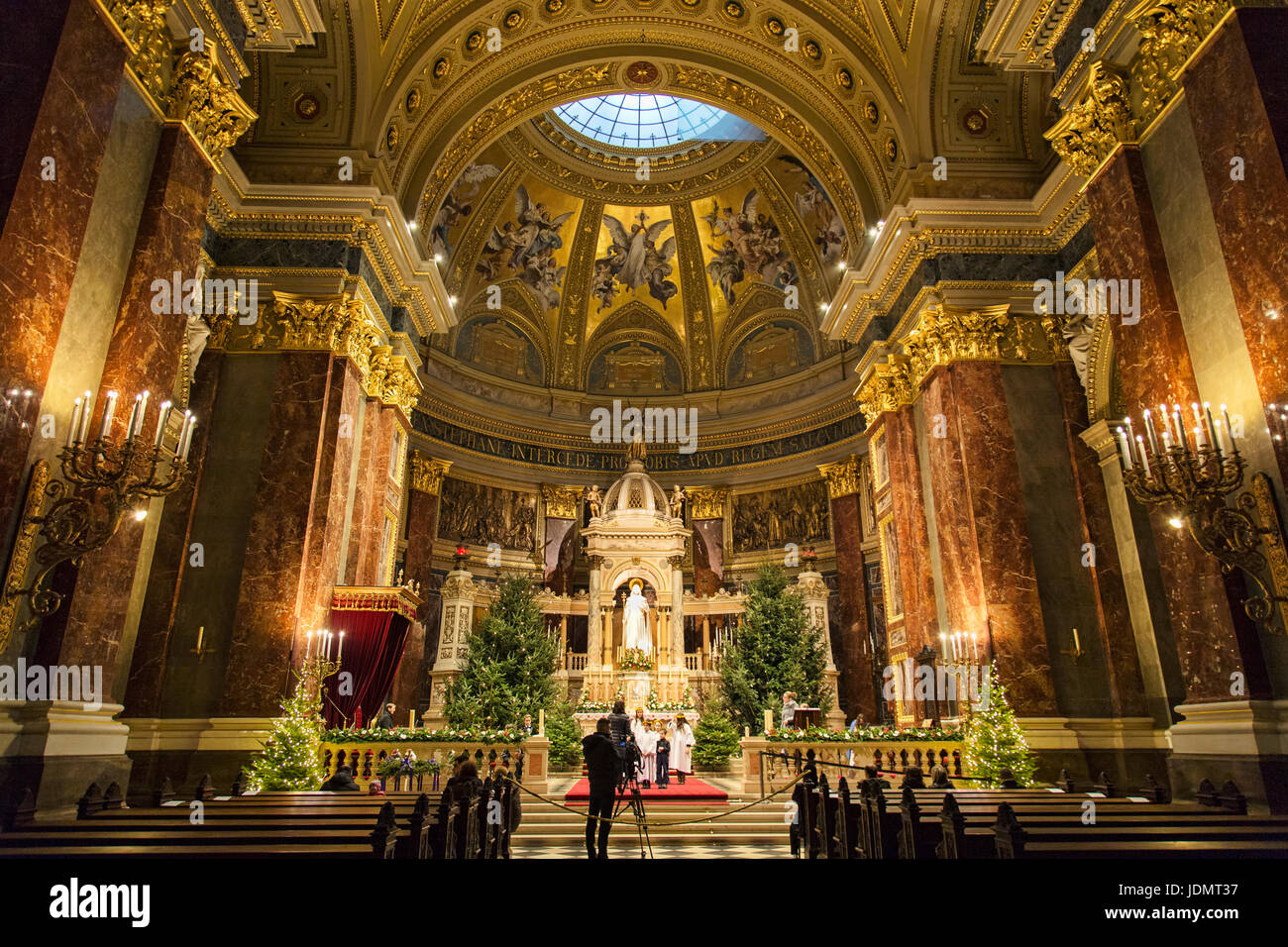 Interior of a Basilica Stock Photo - Alamy