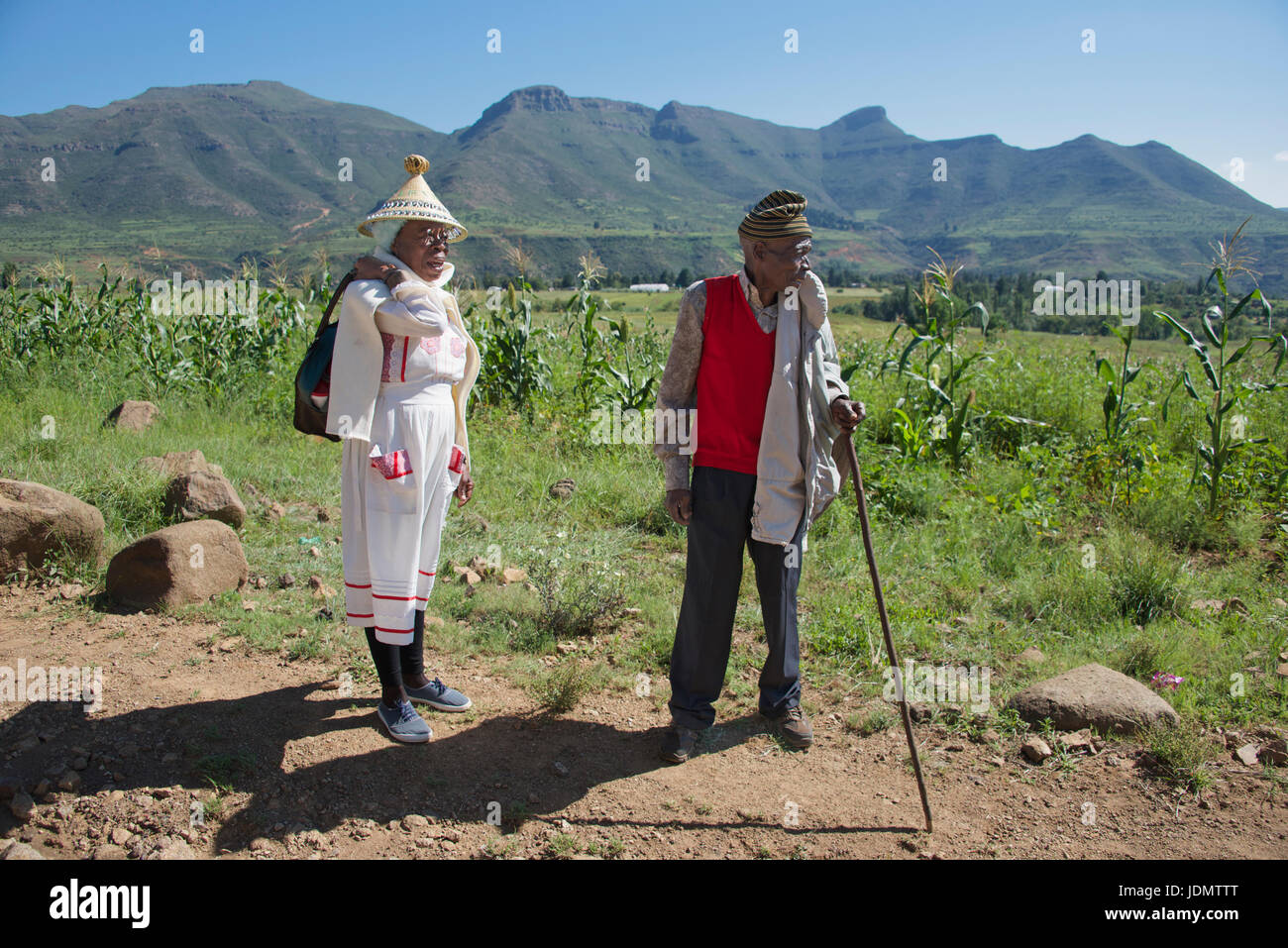 Basotho traditional hat hi-res stock photography and images - Alamy