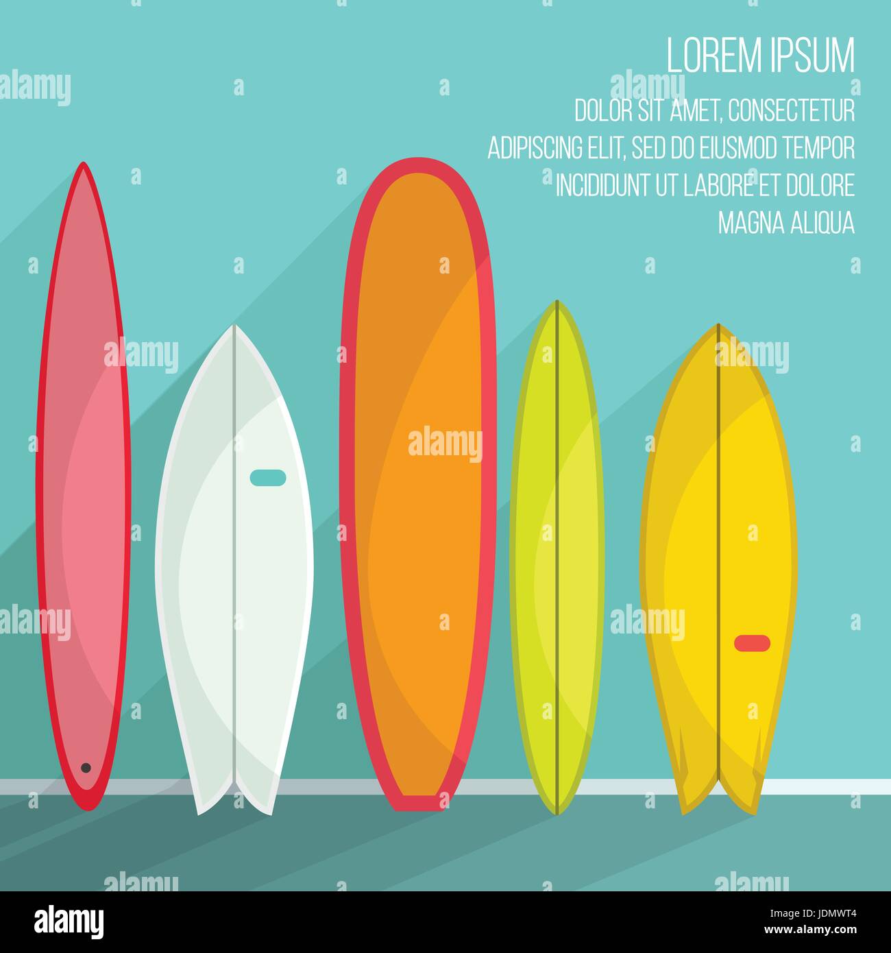 Surfboard Vector Illustration