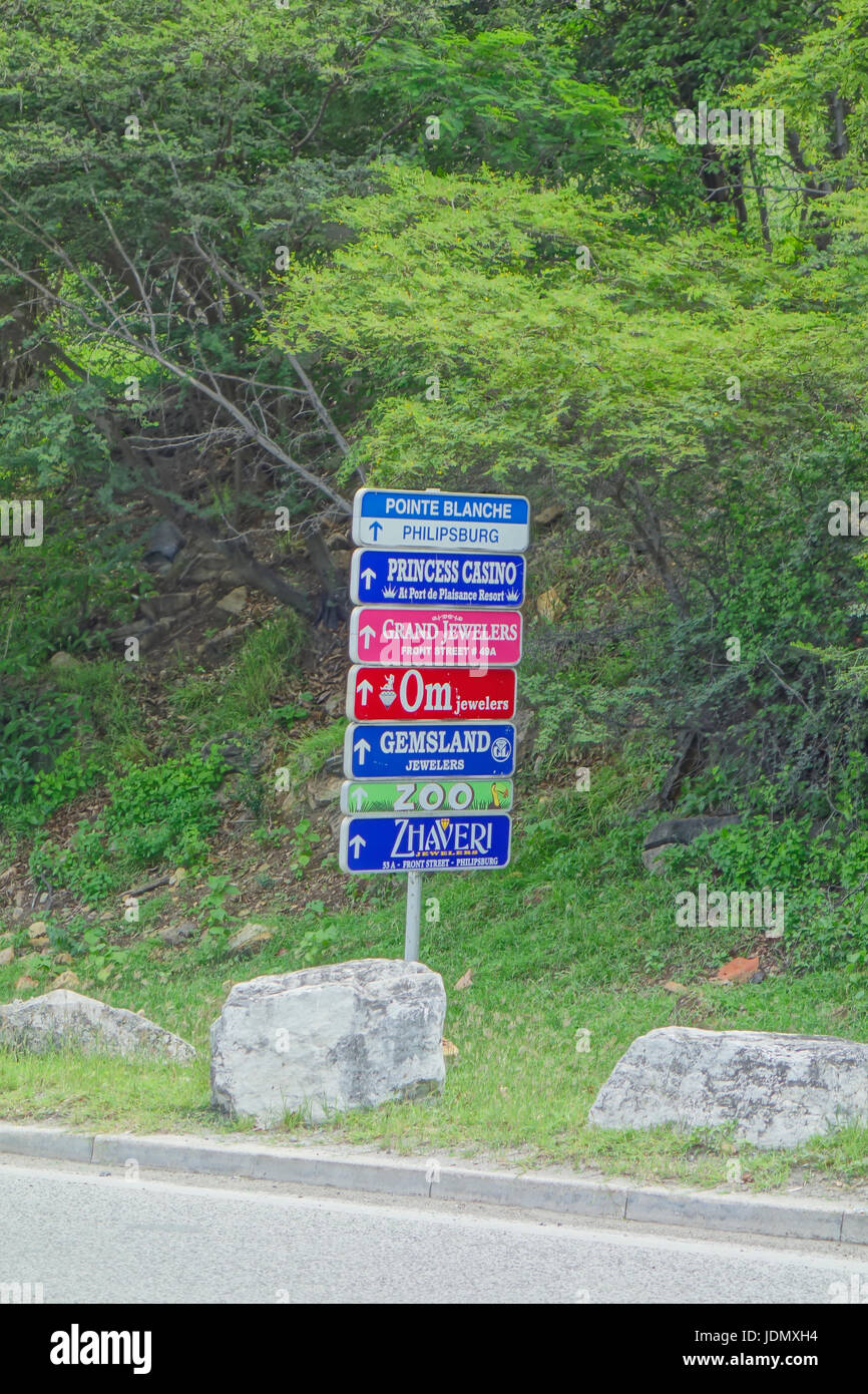 St maarten philipsburg sign hi-res stock photography and images - Alamy