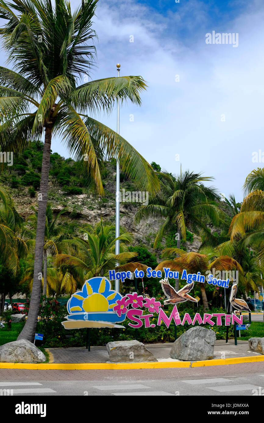 St Maarten Welcome Sign High Resolution Stock Photography and Images ...
