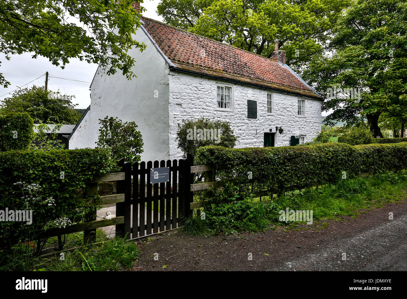 Cottage where railroad engineer George Stephenson was born, near Wylam ...