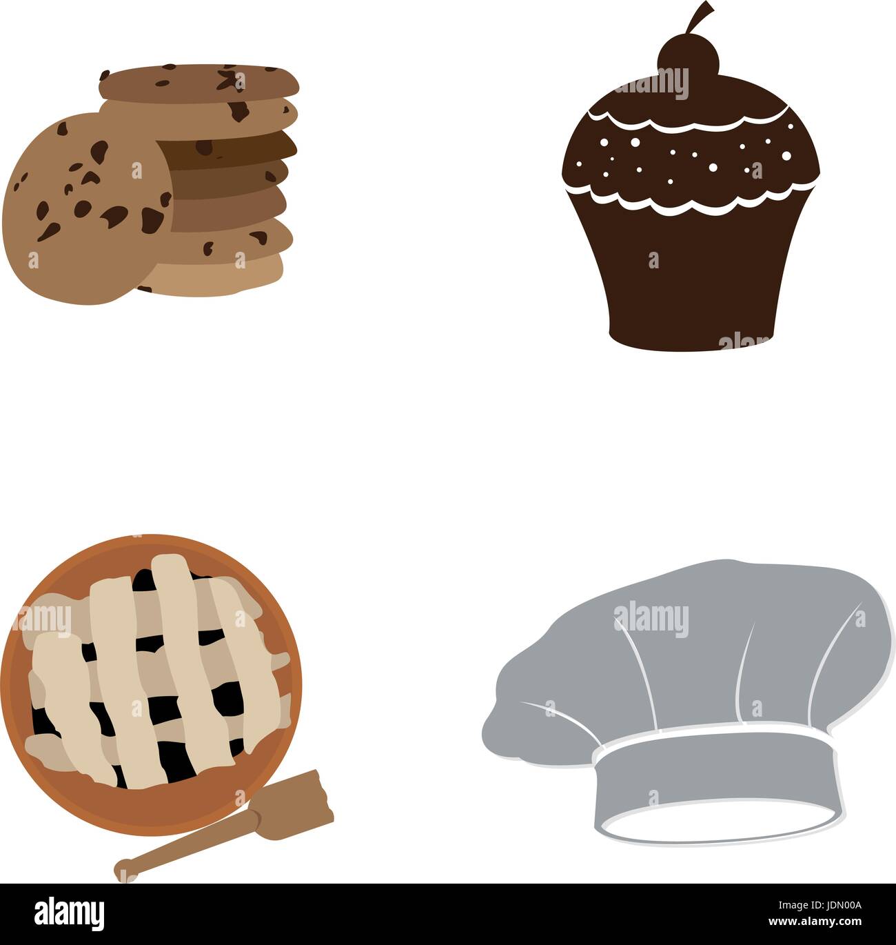 Set of bakery icons Stock Vector Image & Art - Alamy