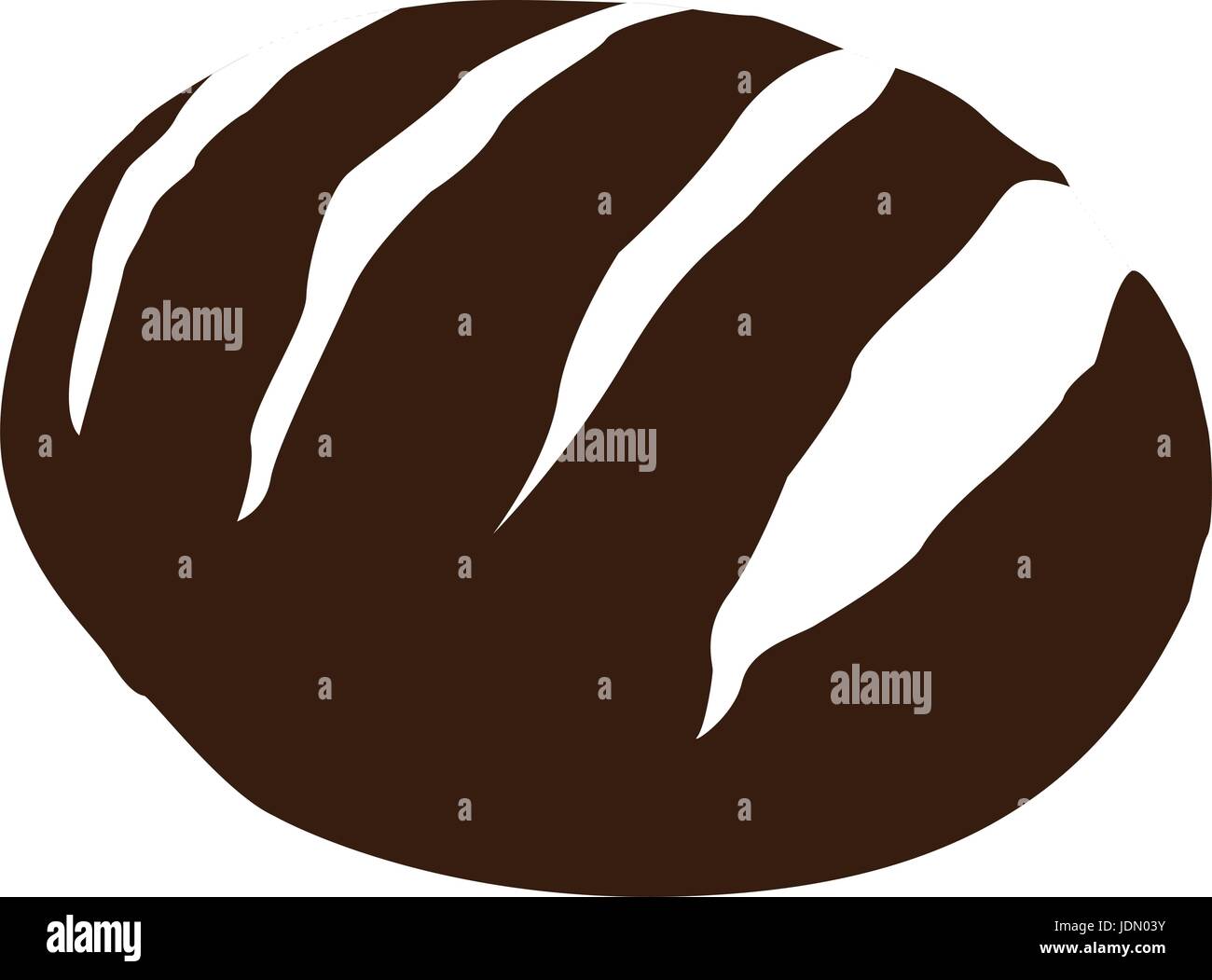 Isolated bread silhouette Stock Vector Image & Art - Alamy