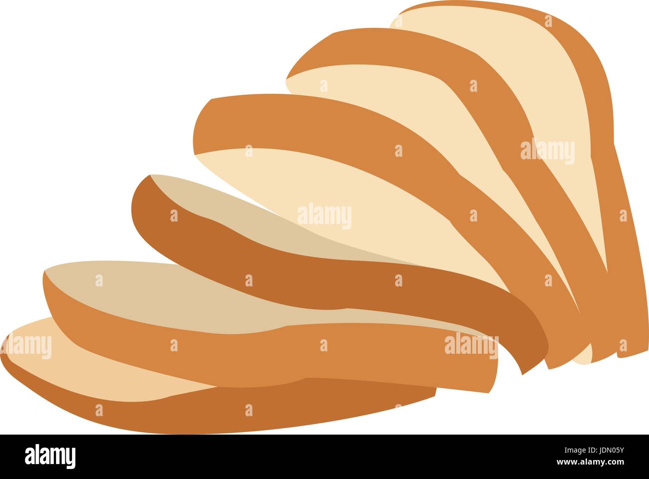 Isolated sliced bread Stock Vector Image & Art - Alamy