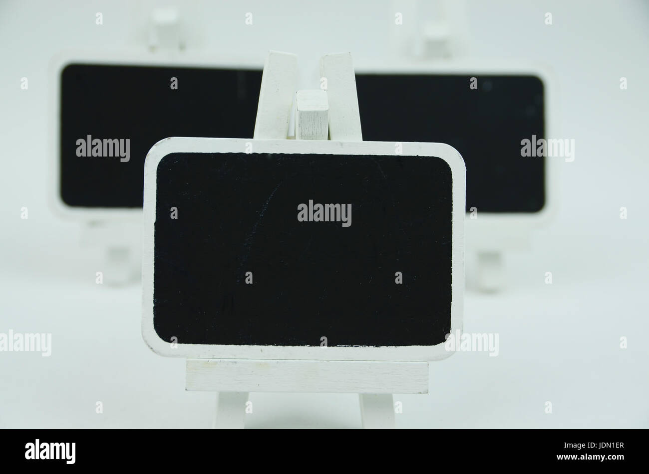 Mini blackboard with easel in one row, ready for Your text Stock Photo ...