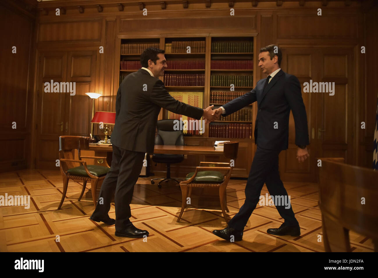 Athens, Greece. 20th June, 2017. Handshake of Greek Prime Minister ...
