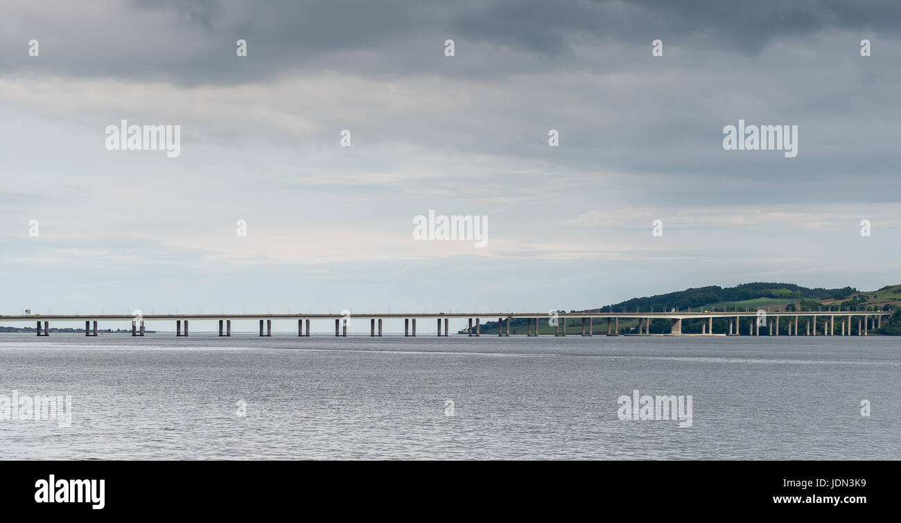 The Tay Road Bridge serving Dundee and the East Coast of Scotland Stock ...