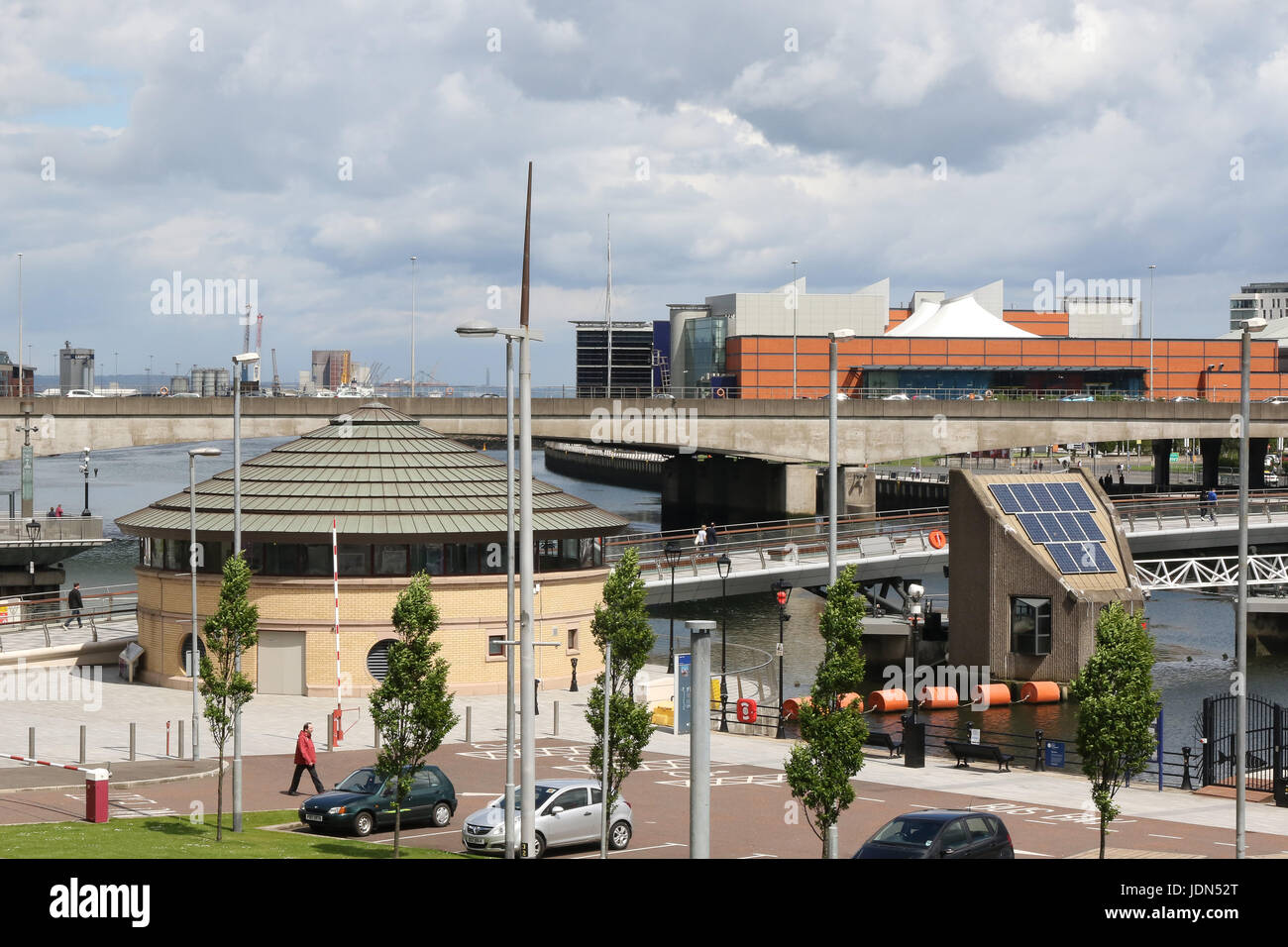Donegall Quay, River Lagan, Belfast, Northern Ireland Stock Photo - Alamy