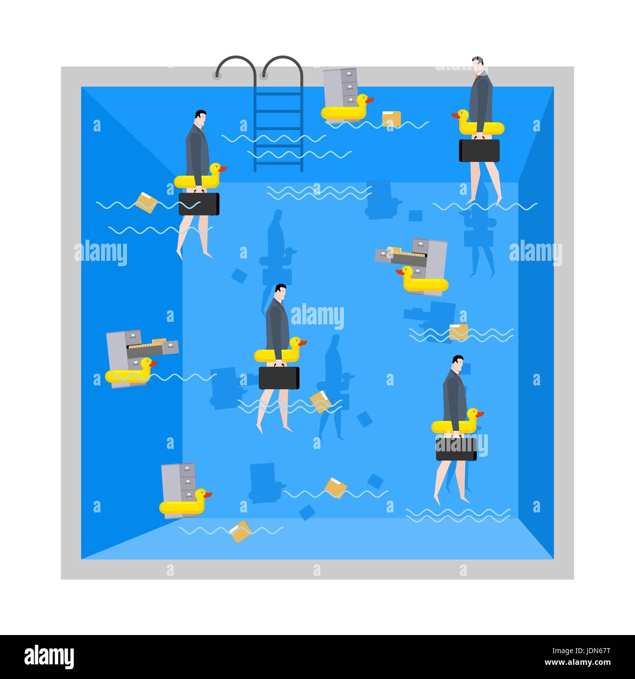 People swimming pool in Cut Out Stock Images & Pictures - Alamy