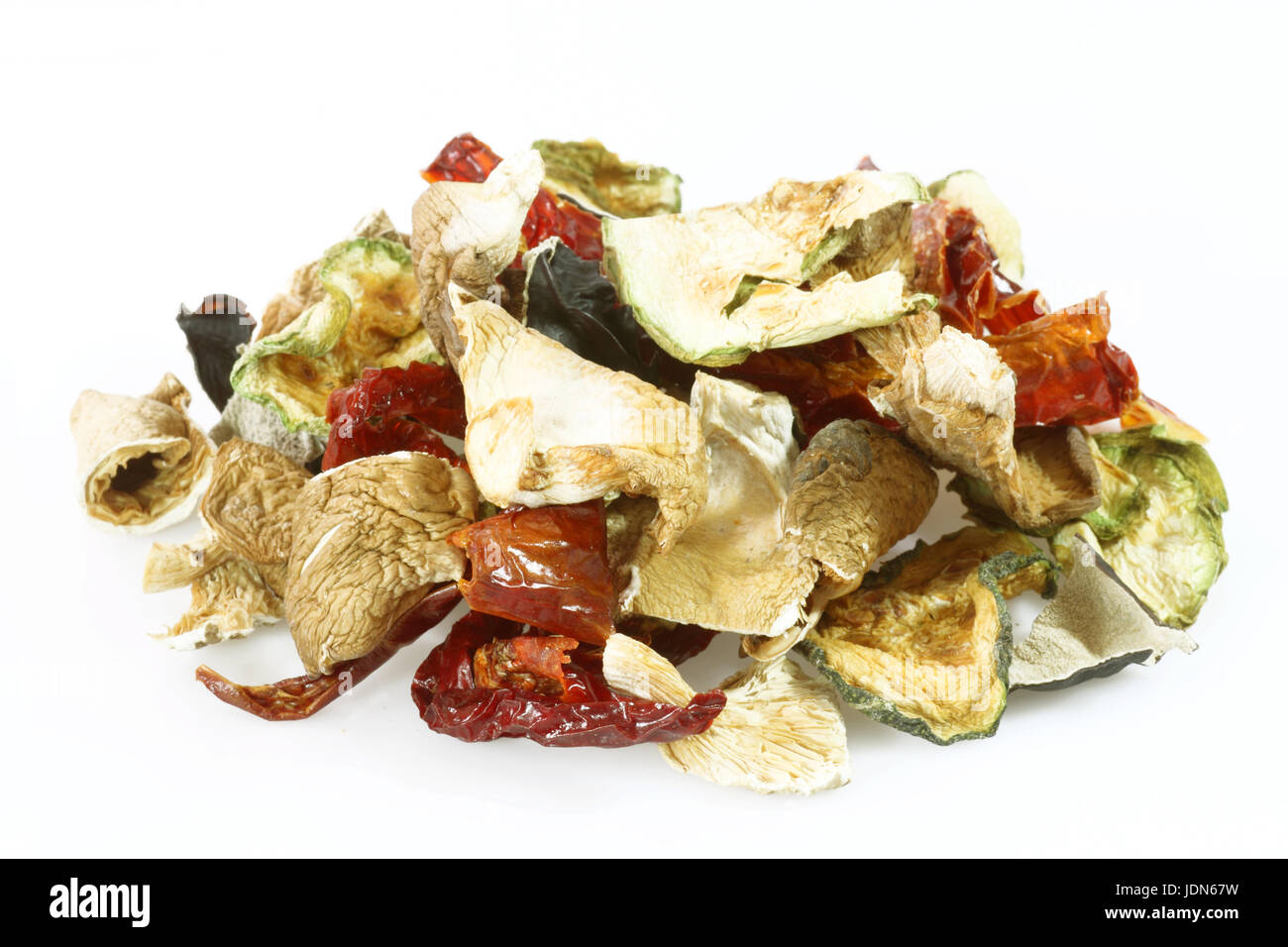 Dried mixed vegetables in Detail. Shot in studio Stock Photo - Alamy