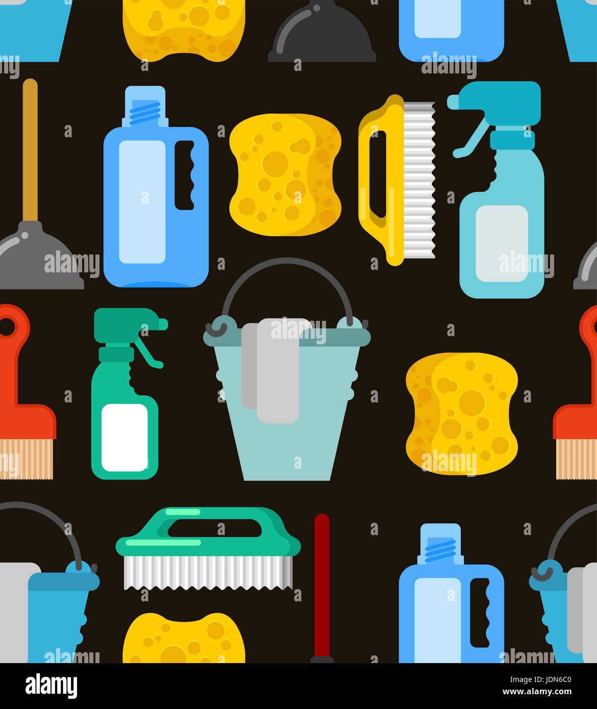 Bucket and brush sketch cleaning hi-res stock photography and images ...