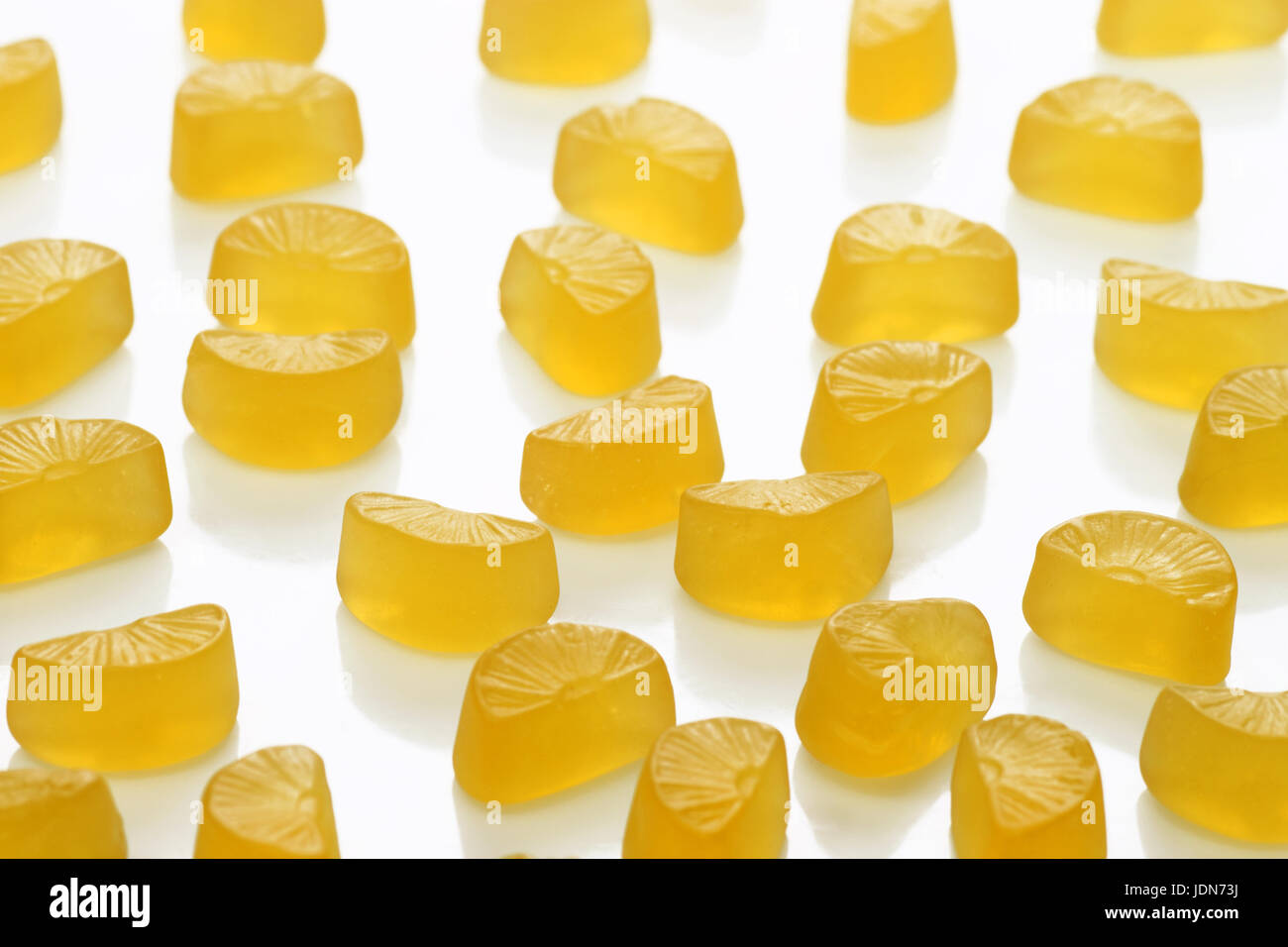 Brightly coloured wine gums on bright background Stock Photo - Alamy