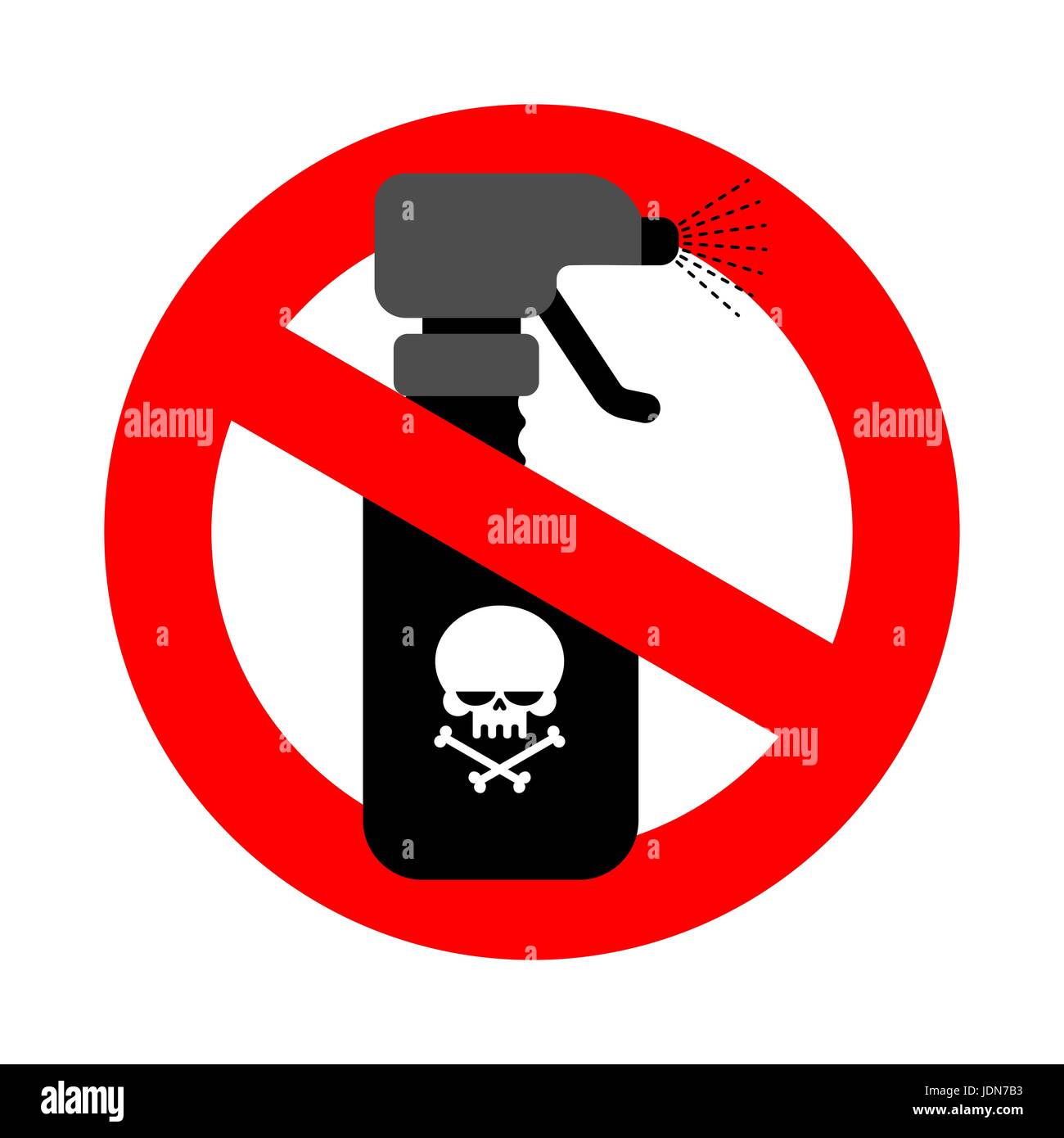 Spraying prohibited Stock Vector Images - Alamy