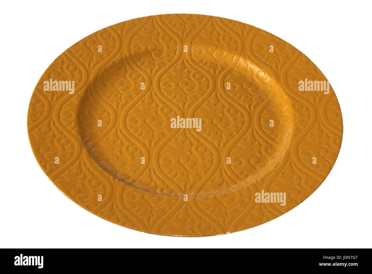 New and beautiful plate on a white background Stock Photo - Alamy