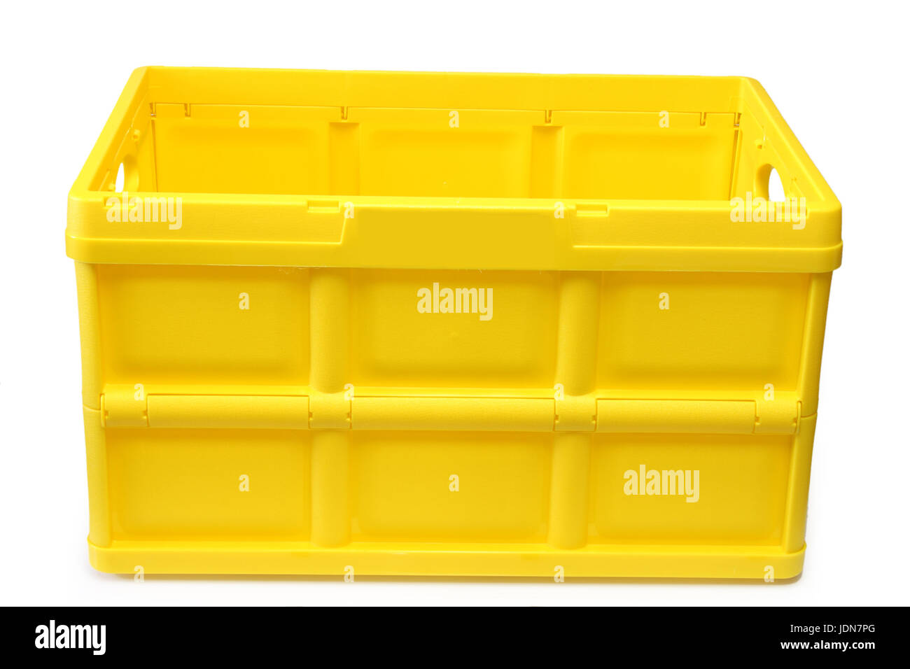 Yellow shopping basket isolated on white background Stock Photo - Alamy