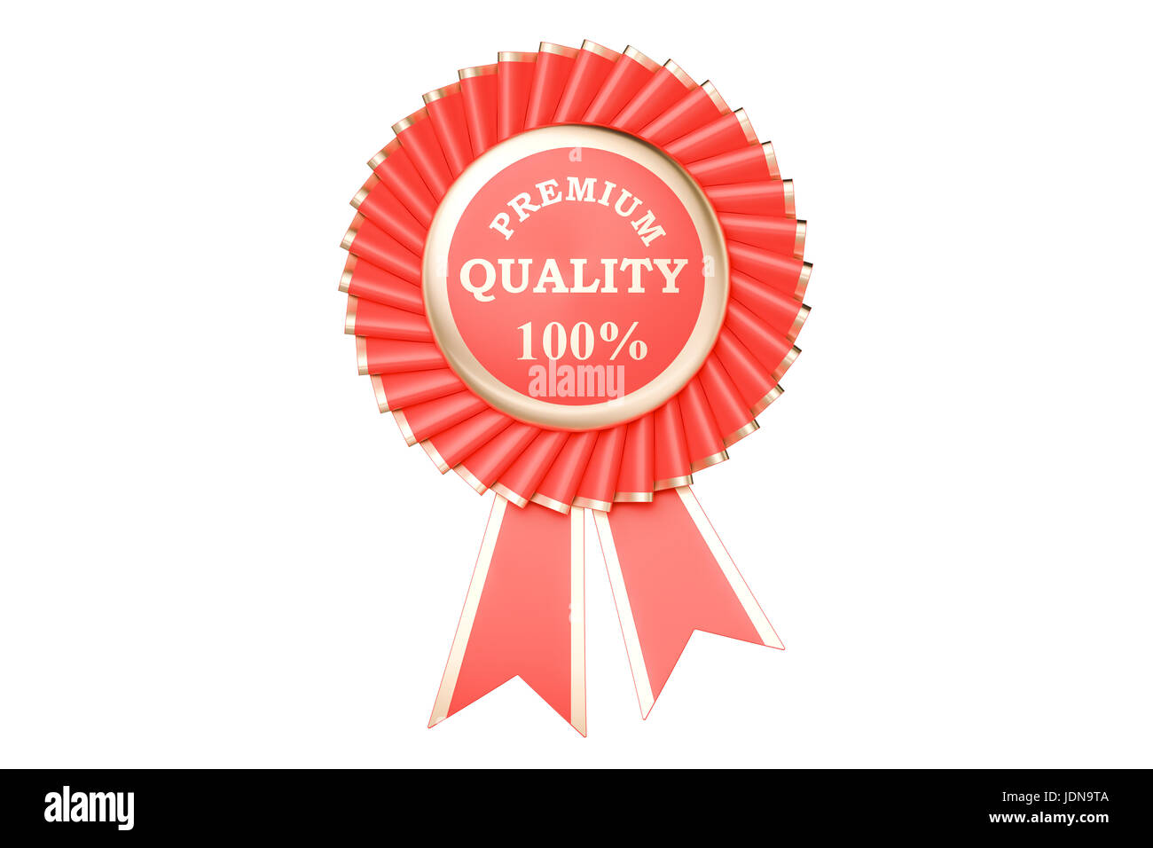 premium quality 100% award, prize, medal or badge with ribbons. 3D ...