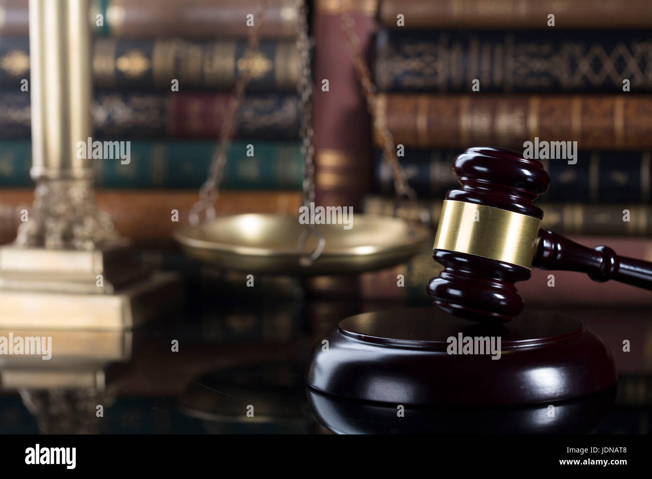 Law theme – court library Stock Photo - Alamy