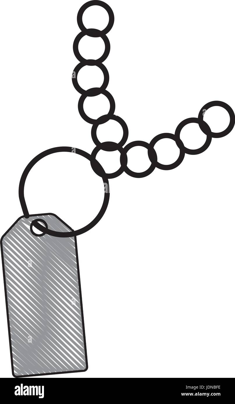 paper tag with ring market empty with chain Stock Vector Image & Art ...