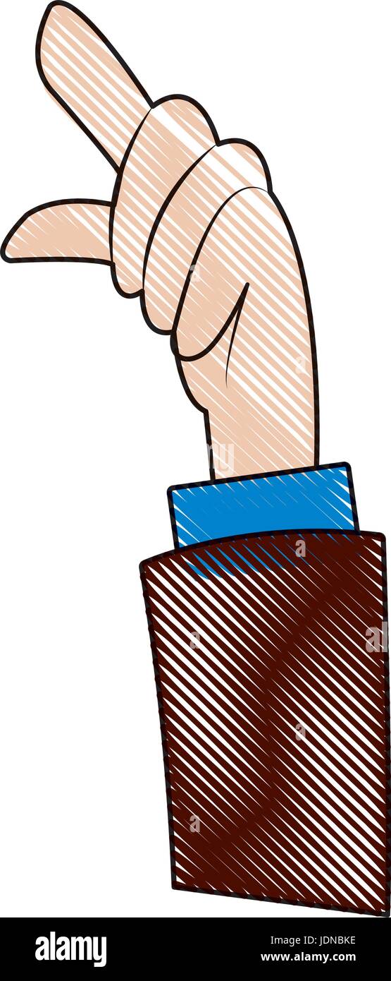 cartoon hand business man pointing up finger Stock Vector Image & Art ...