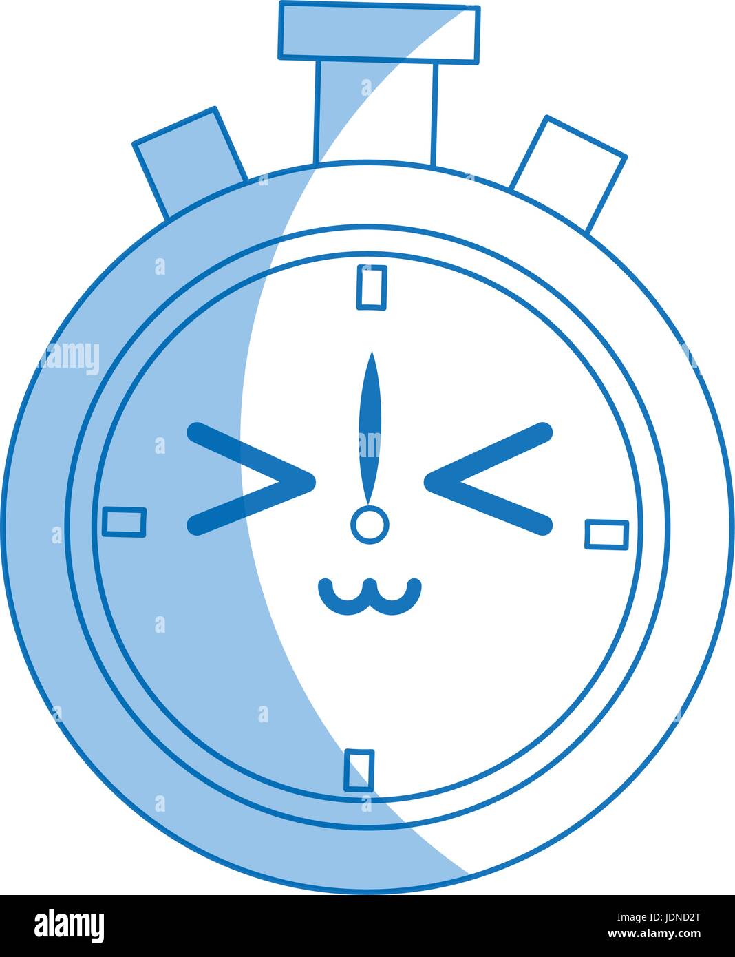 kawaii chronometer clock stopwatch timer speed Stock Vector Image & Art ...