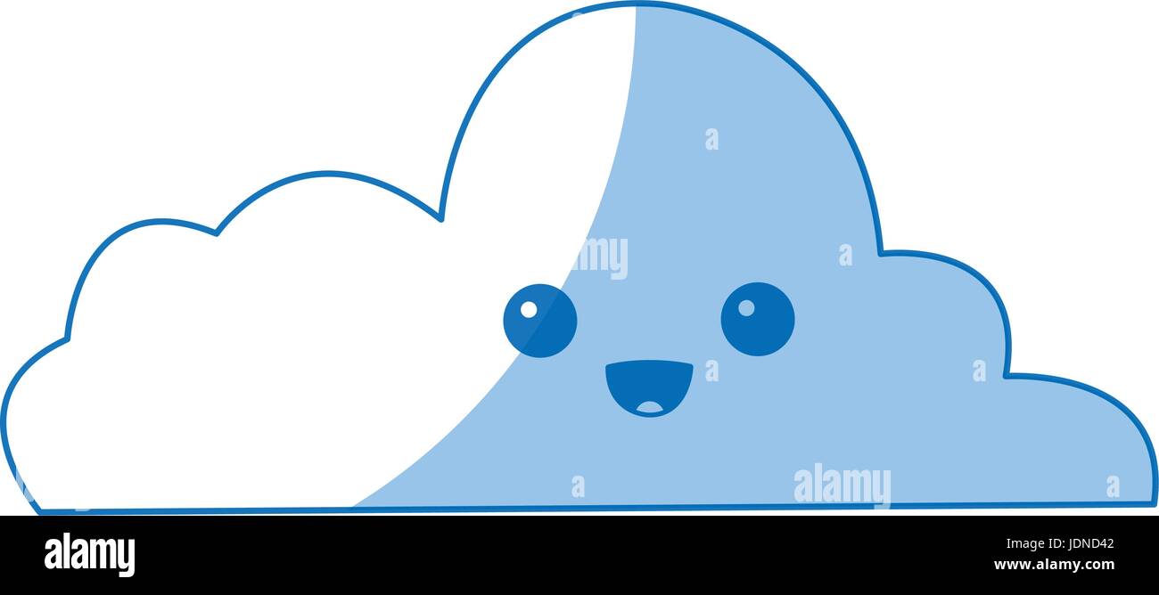 kawaii cloud computing data information Stock Vector Image & Art - Alamy