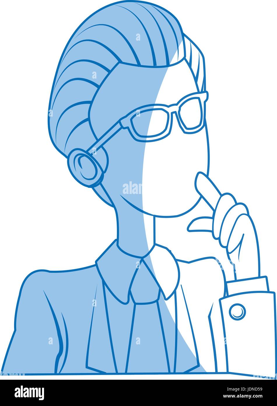 portrait male business man cartoon work people Stock Vector Image & Art ...