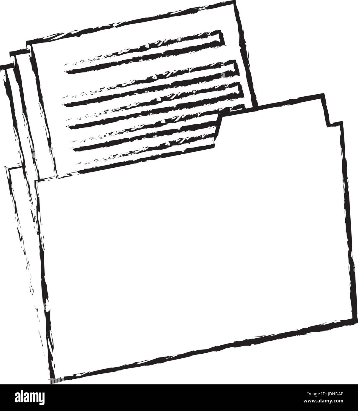 folder with paper document files office business Stock Vector Image ...