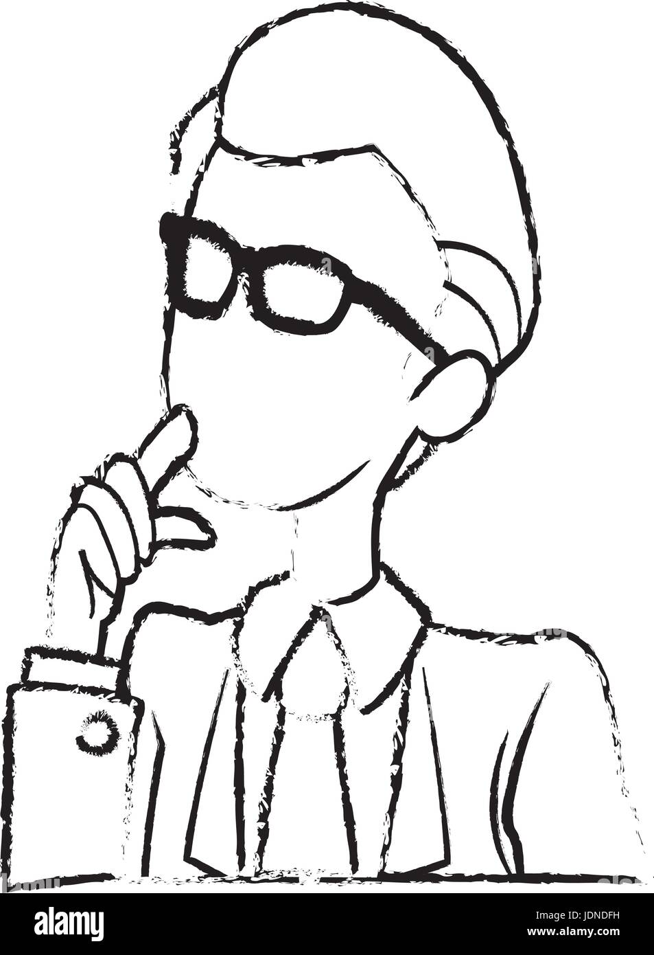 portrait male business man cartoon work people Stock Vector Image & Art ...