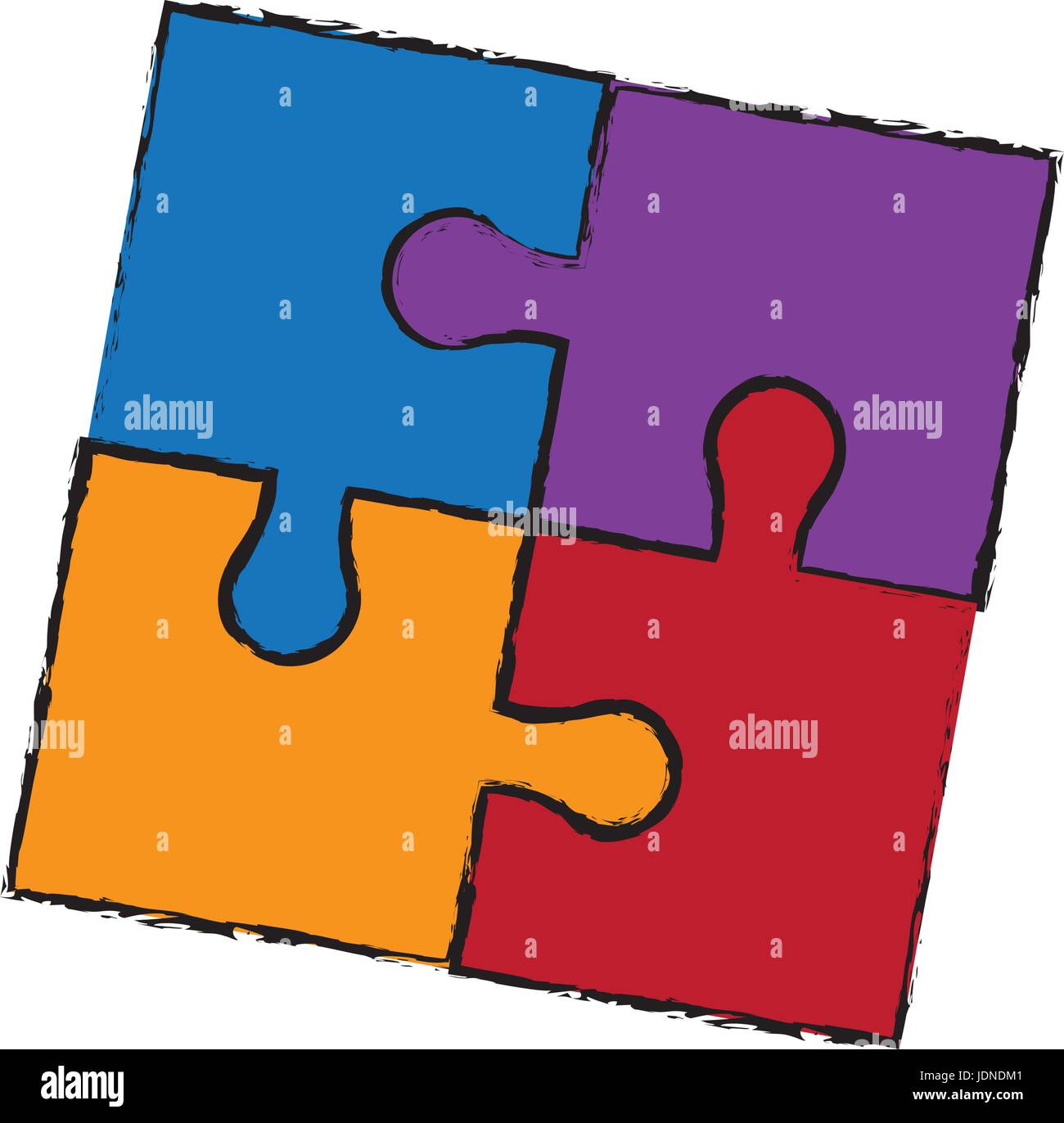 parts of paper puzzles business concept layout Stock Vector Image & Art ...
