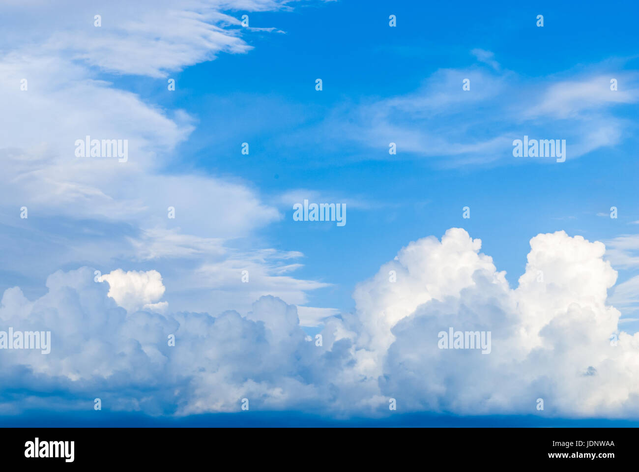 Blue Sky with Cloud Background/ Texture Stock Photo - Alamy