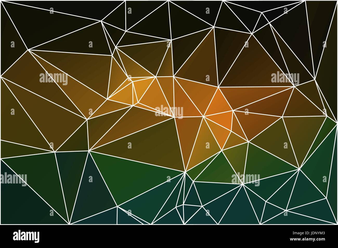 Brown orange green abstract low poly geometric background with white triangle mesh Stock Vector ...
