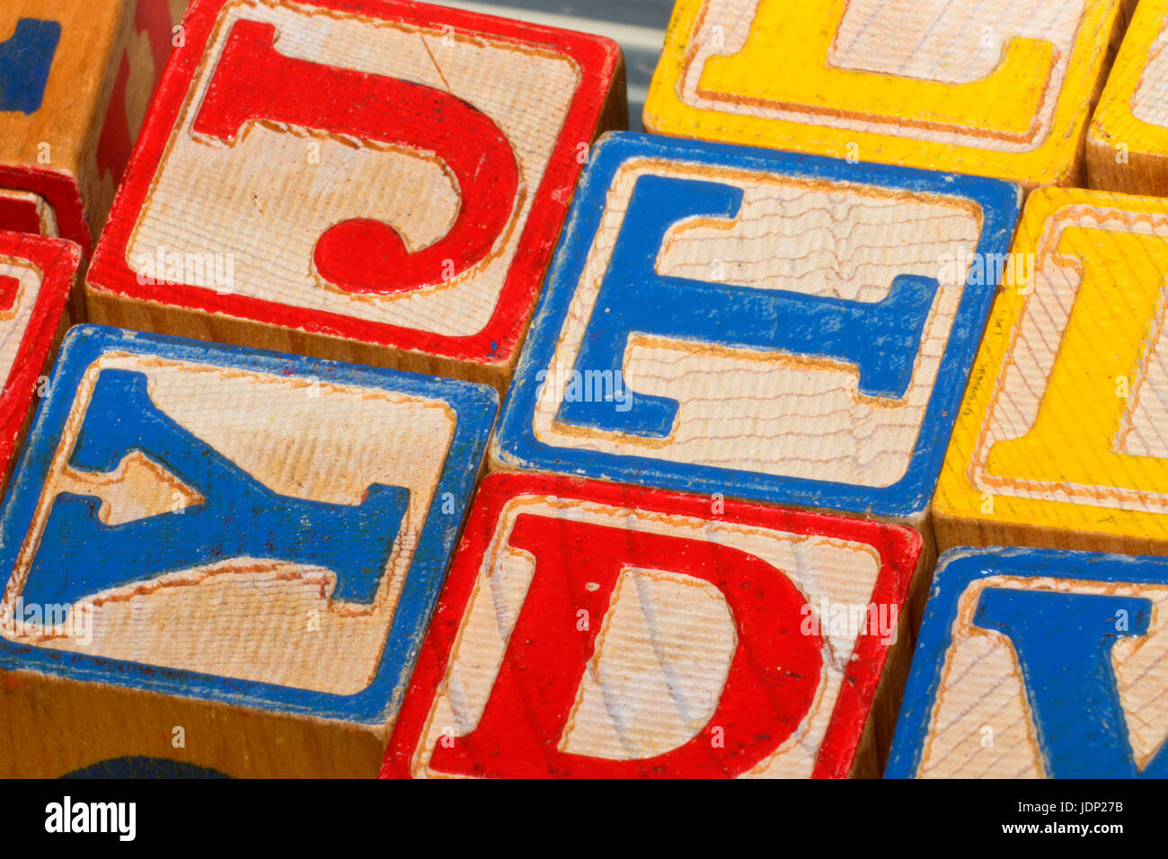Alphabet building blocks hi-res stock photography and images - Alamy