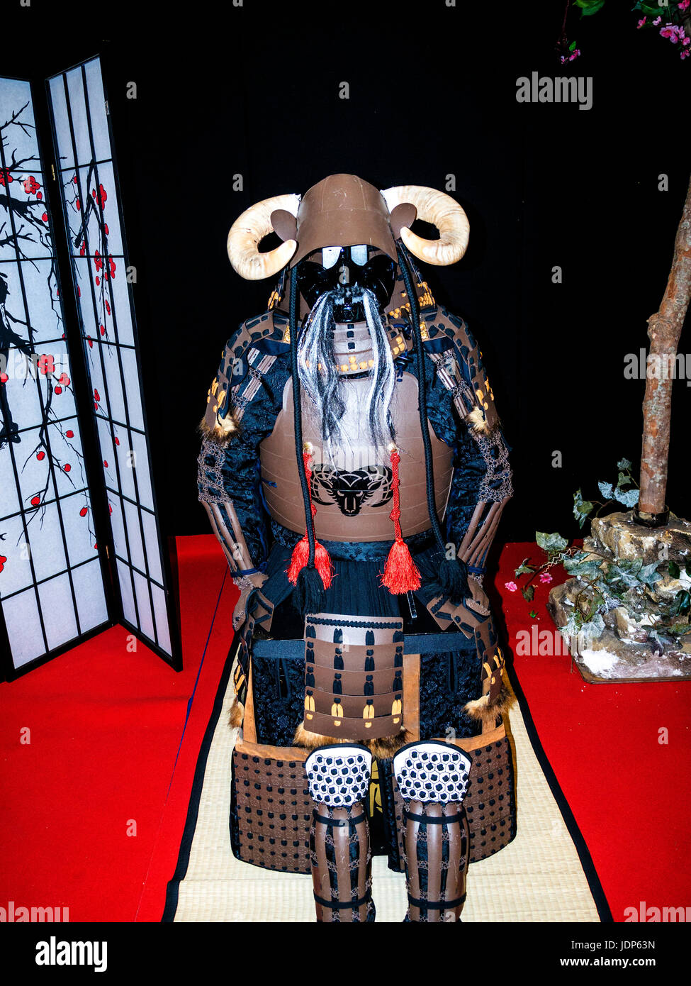 Japanese Armour at the Festival of the Orient in Rome Italy Stock Photo ...