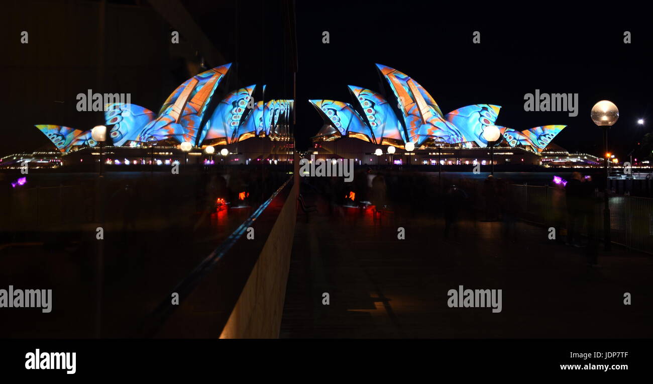 Sydney Australia - May 30, 2017. Sydney Opera House and glass ...
