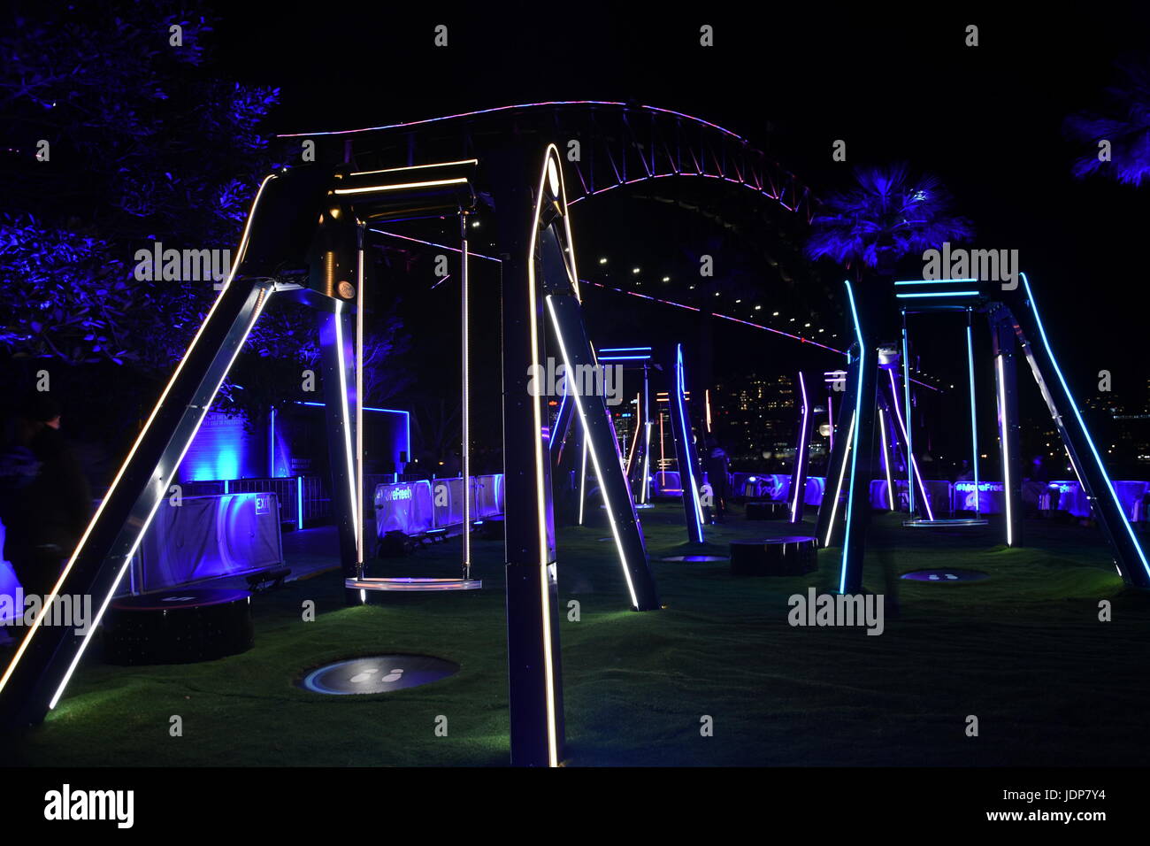 Sydney Australia - May 30, 2017. The Freedom of Movement installation ...