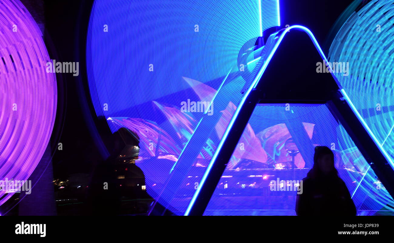 Sydney Australia - May 30, 2017. The Freedom of Movement installation ...