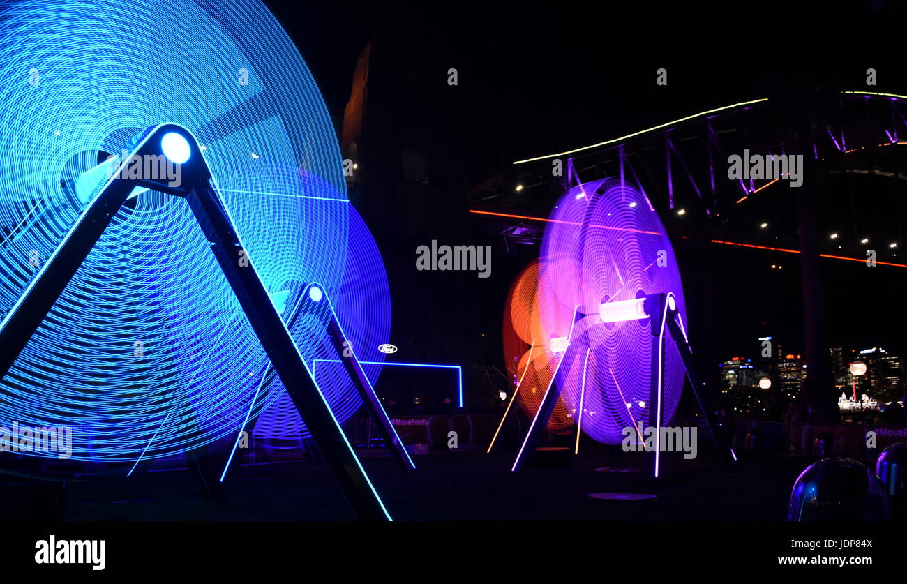 Sydney Australia - May 30, 2017. The Freedom of Movement installation ...