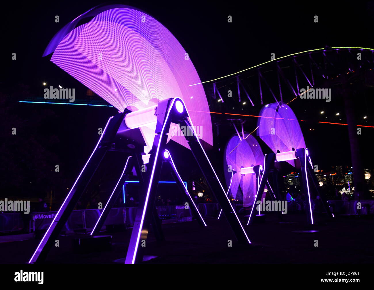 Sydney Australia - May 30, 2017. The Freedom of Movement installation ...