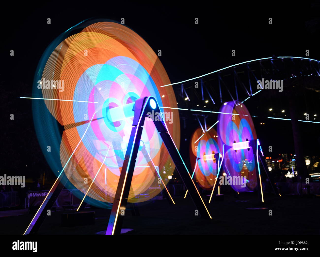 Sydney Australia - May 30, 2017. The Freedom of Movement installation ...