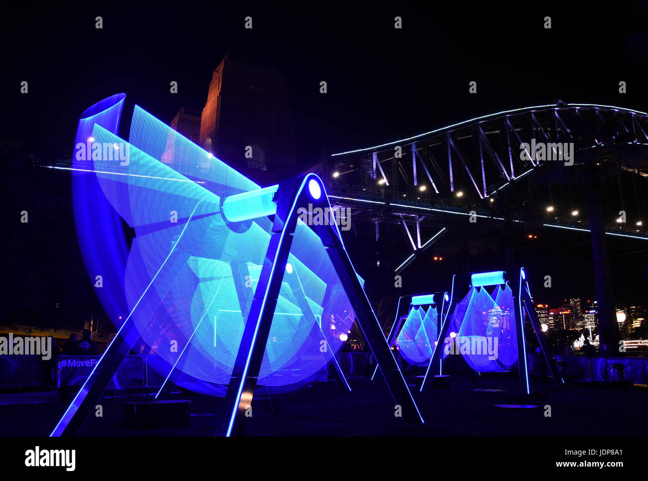 Sydney Australia - May 30, 2017. The Freedom of Movement installation ...