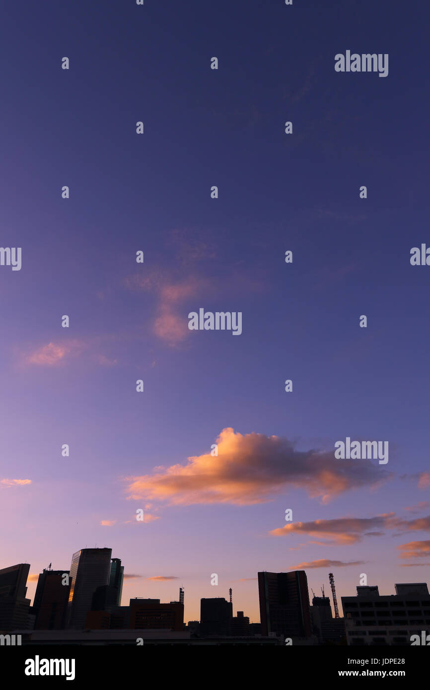 Sunset sky over Tokyo, Japan Stock Photo - Alamy