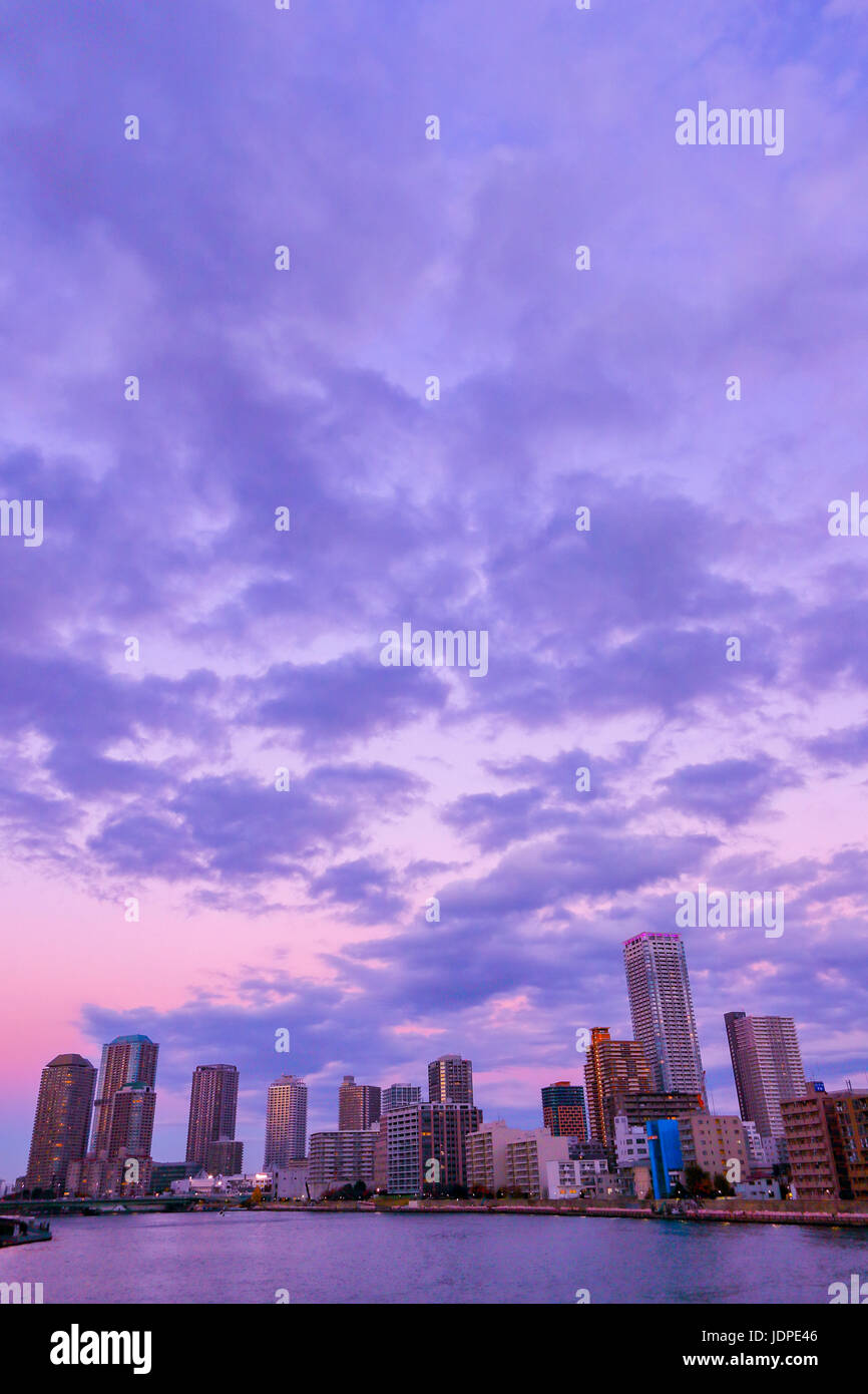 Sunset sky over Tokyo, Japan Stock Photo - Alamy