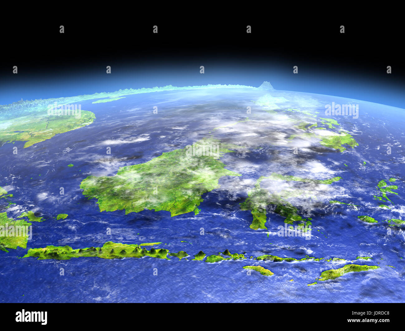 Singapore malaysia satellite image hi-res stock photography and images ...