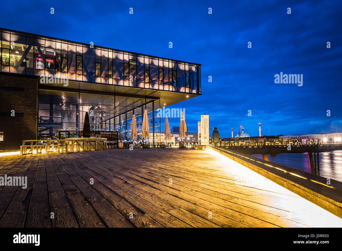 Copenhagen, Denmark - August 11, 2016. The Royal Danish Playhouse at ...