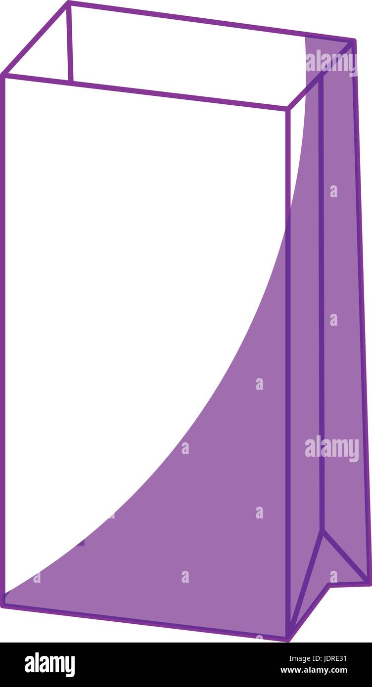 Empty paper bag icon vector illustration graphic design Stock Vector ...